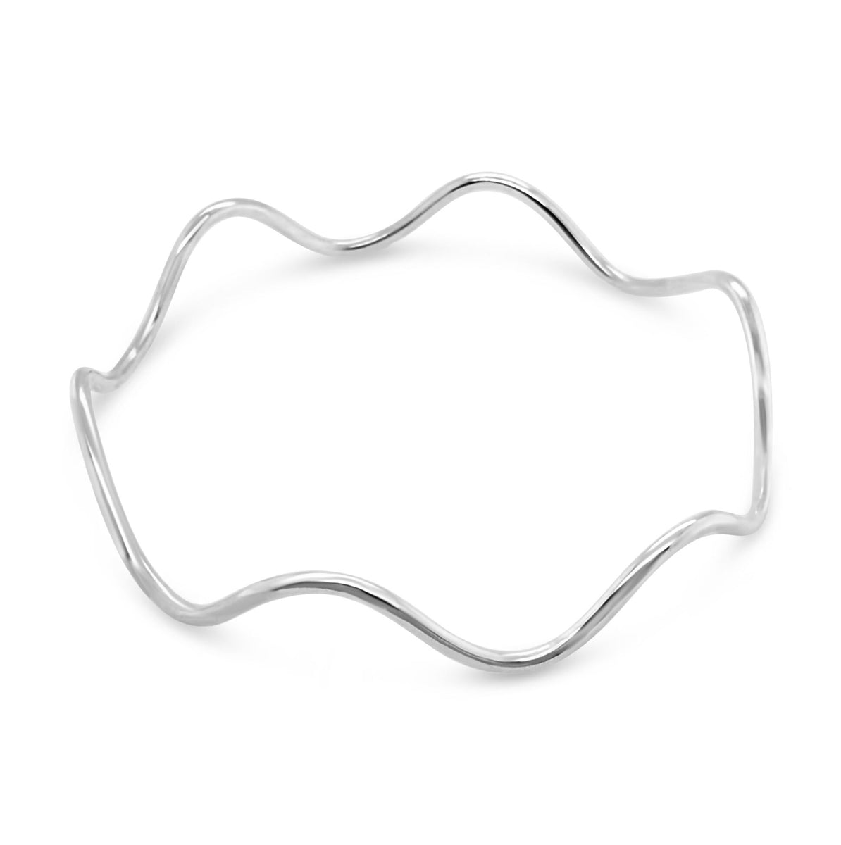 Ebb and Flow Bangle in Sterling Silver (Shiny finish) – Shannon Russell Jewelry